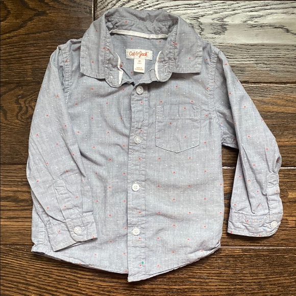Cat & Jack | Shirts & Tops | Cat Jack Gray Button Down Shirt | Poshmark